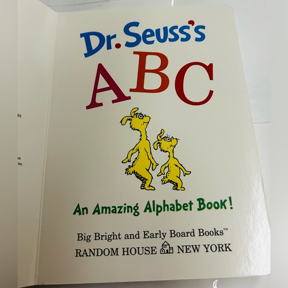 random house | Accessories | New Dr Seusss A B C An Amazing Alphabet ...